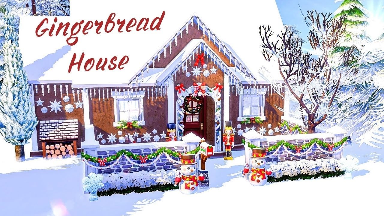 I Built a Gingerbread House In The Sims 4 - YouTube