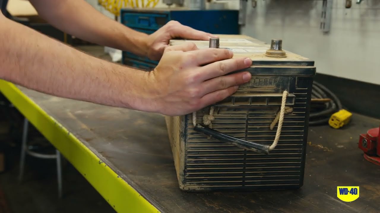 How To Clean An Industrial Battery with WD-40 Specialist® Contact ...