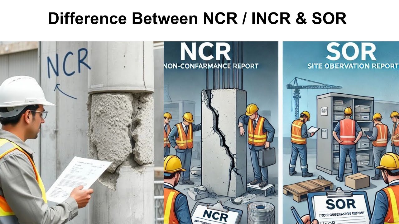 "Difference Between NCR (Non-Conformance Report) & SOR (Site ...