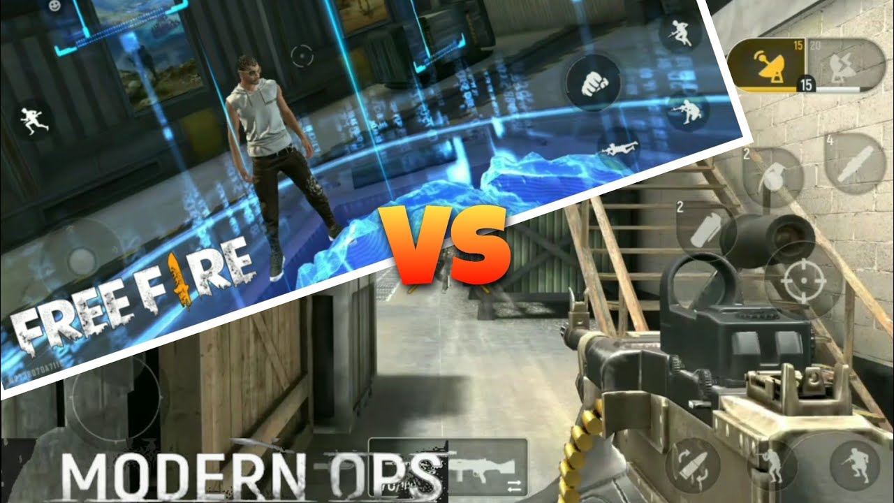 Modern Ops - Online FPS Vs Garena Free Fire | Comparison | Modern Ops ...