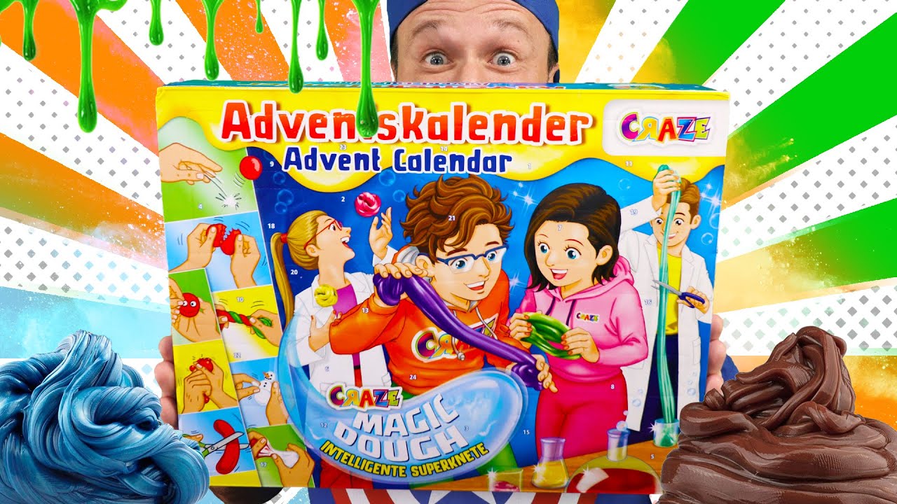 Adventskalender MAGIC DOUGH Craze magische Knete 2020 Unboxing - YouTube