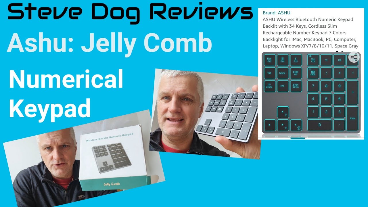 Ashu Jelly Comb Numerical Keyboard Review - Laptop Keypad! - YouTube