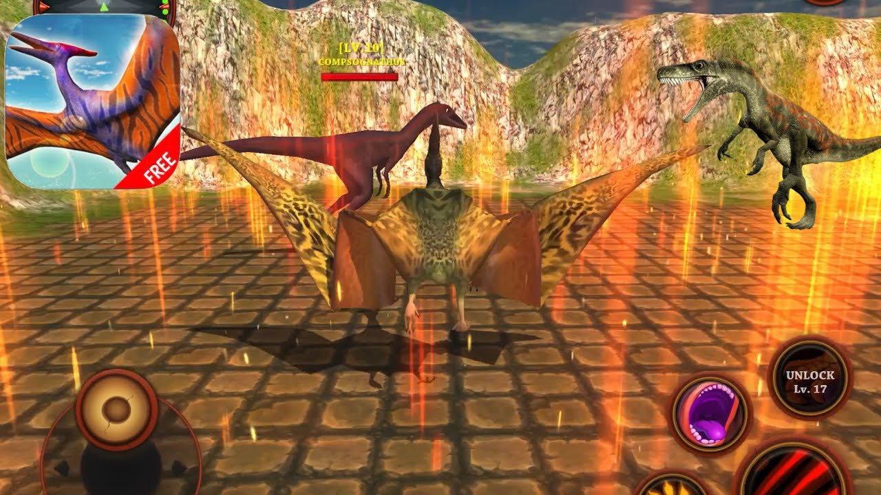 Flying Pterodactyl Simulator Gameplay Walkthrough Guide | T-Rex Game ...