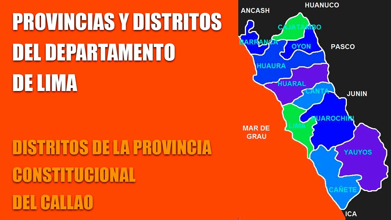 Provincias y Distritos Departamento de Lima, Distritos Provincia ...