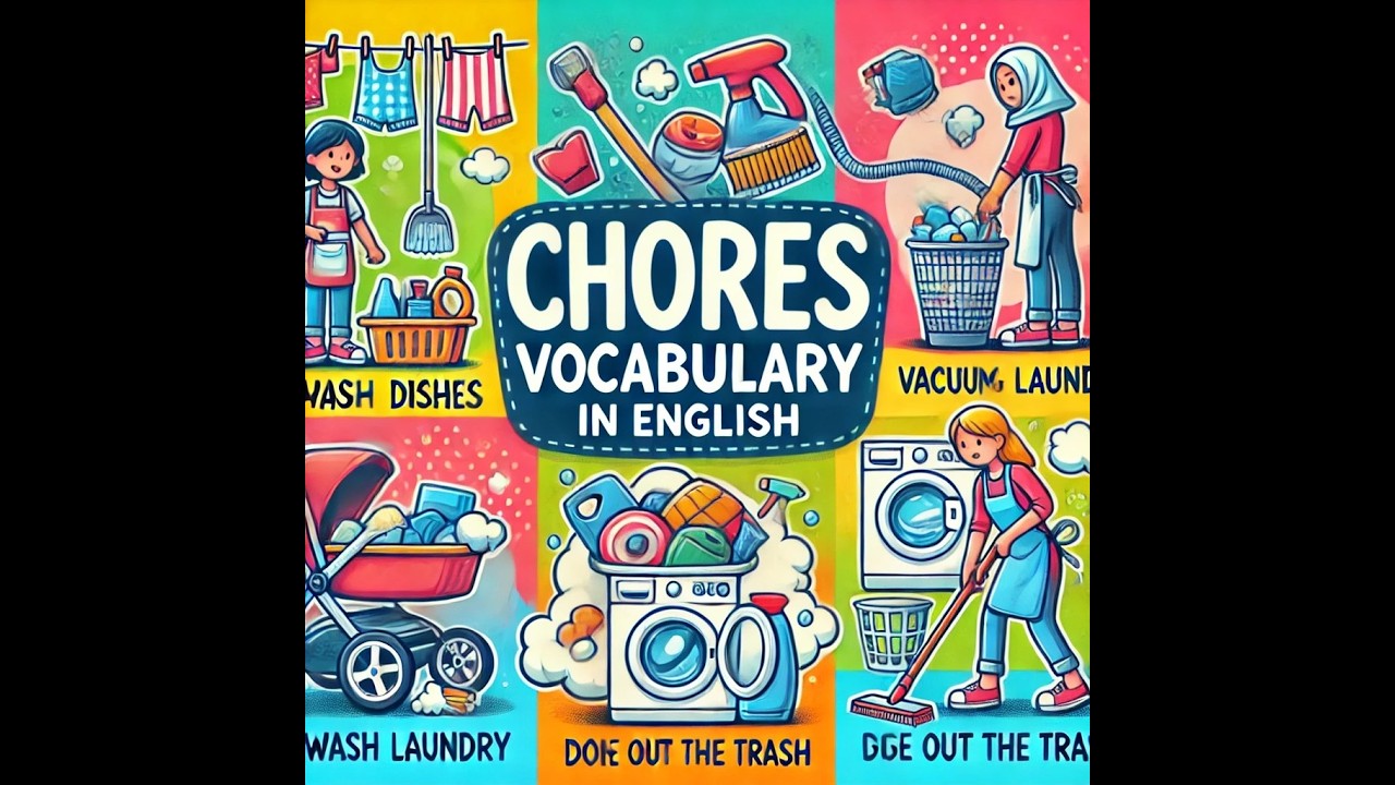 Chores in English-speaking Practice and Essential words الاعمال ...