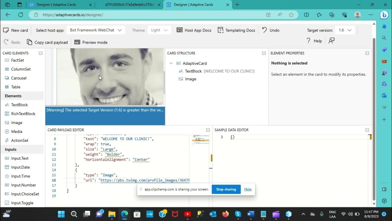 Adaptive Cards - Bot Composer - YouTube