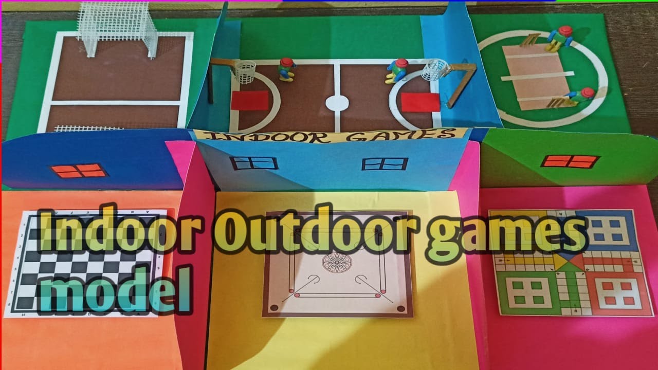 Indoor And Outdoor Games Model for School || #krishnacreativeprojects ...