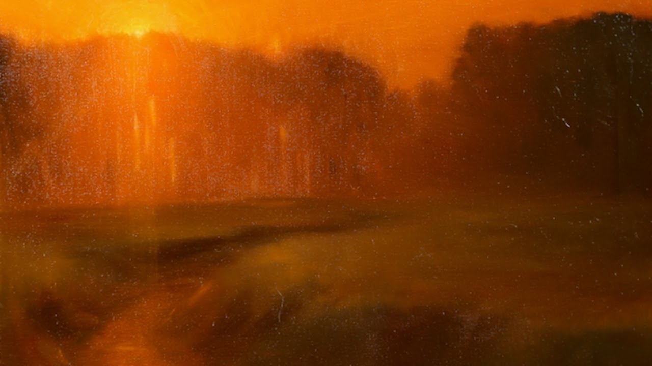 How to paint in oils - 3 tips on painting a sun setting behind trees ...