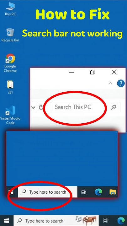 How to fix Search bar not working windows 10 | Can't type in windows 10 ...