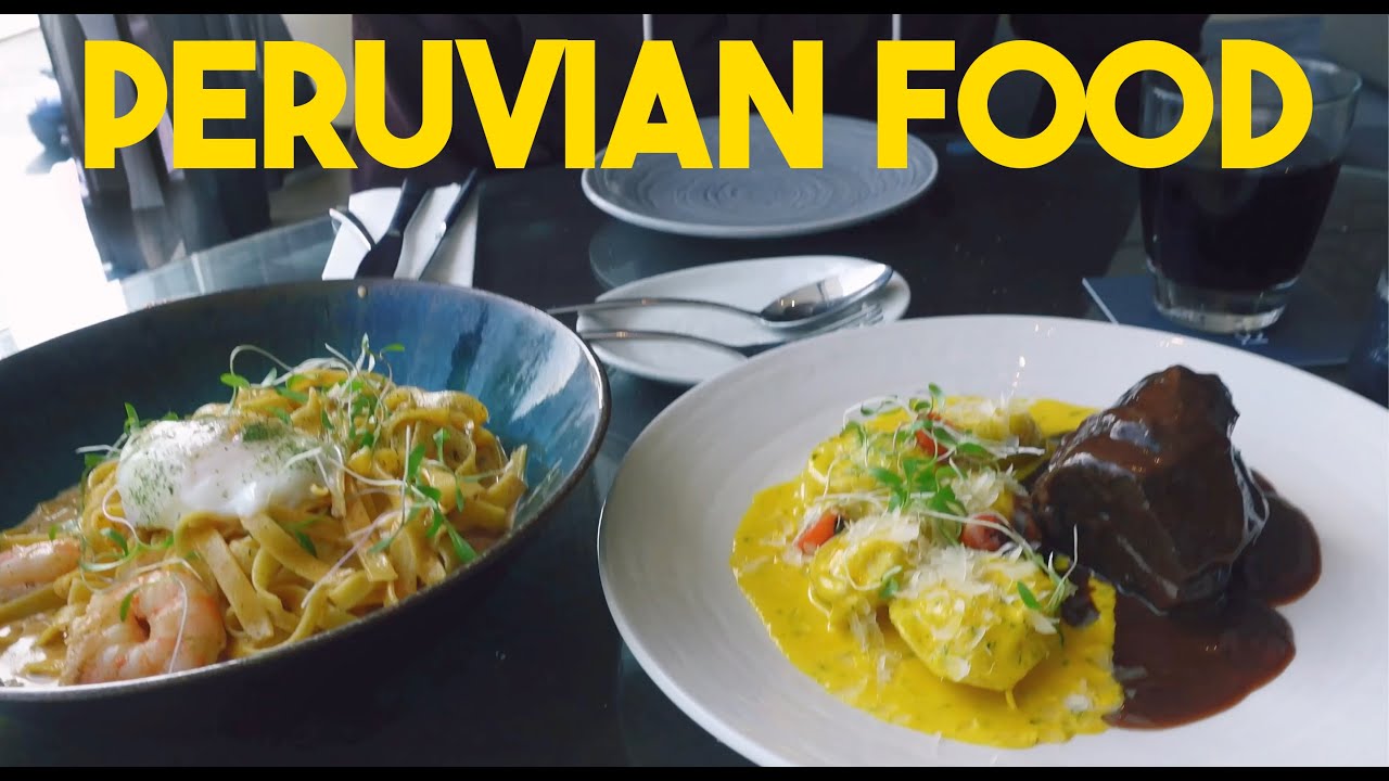 Trying Peruvian food in Saladero restaurant - YouTube