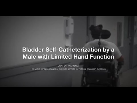 Bladder Self-Catheterization by a Male with Limited Hand Function
