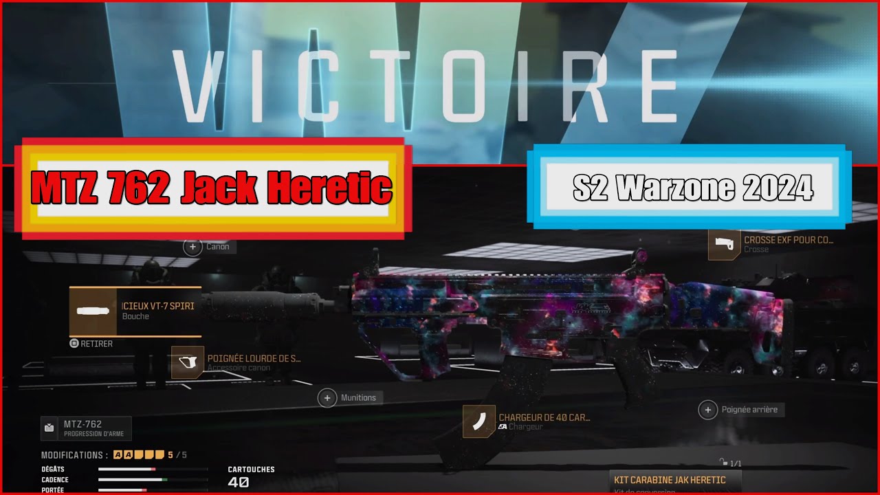 WARZONE MTZ 762 Kit Jack Heretic Saison 2, Top1 Fortune's Keep PS5 ...