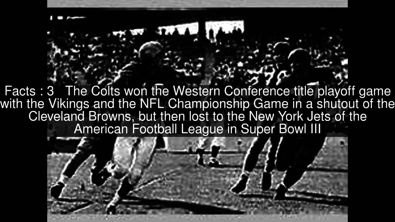 1968 Baltimore Colts season Top #5 Facts - YouTube