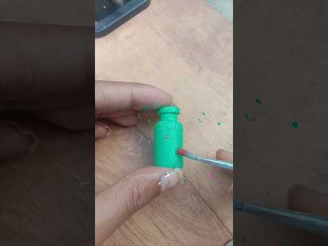 smallest mini bottle painting #shorts #like #subscribe