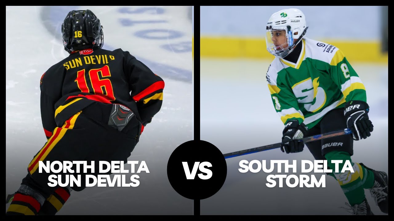Minor Hockey #85 - North Delta Sun Devils vs South Delta Storm - YouTube