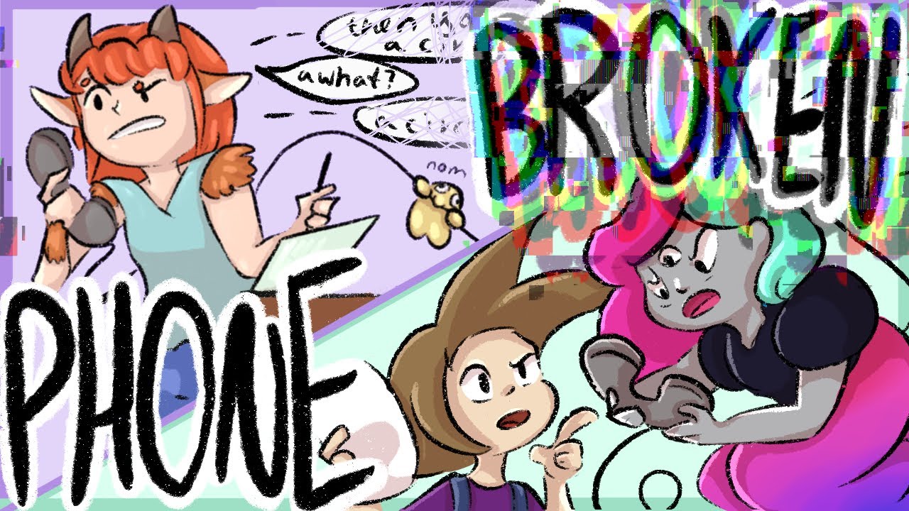 Artists do the broken phone challenge - YouTube