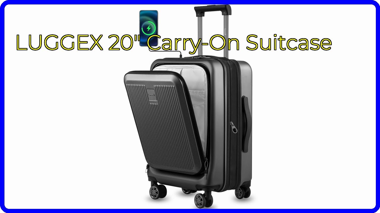 REVIEW (2026): LUGGEX 20" Carry-On Suitcase. ESSENTIAL details. - YouTube