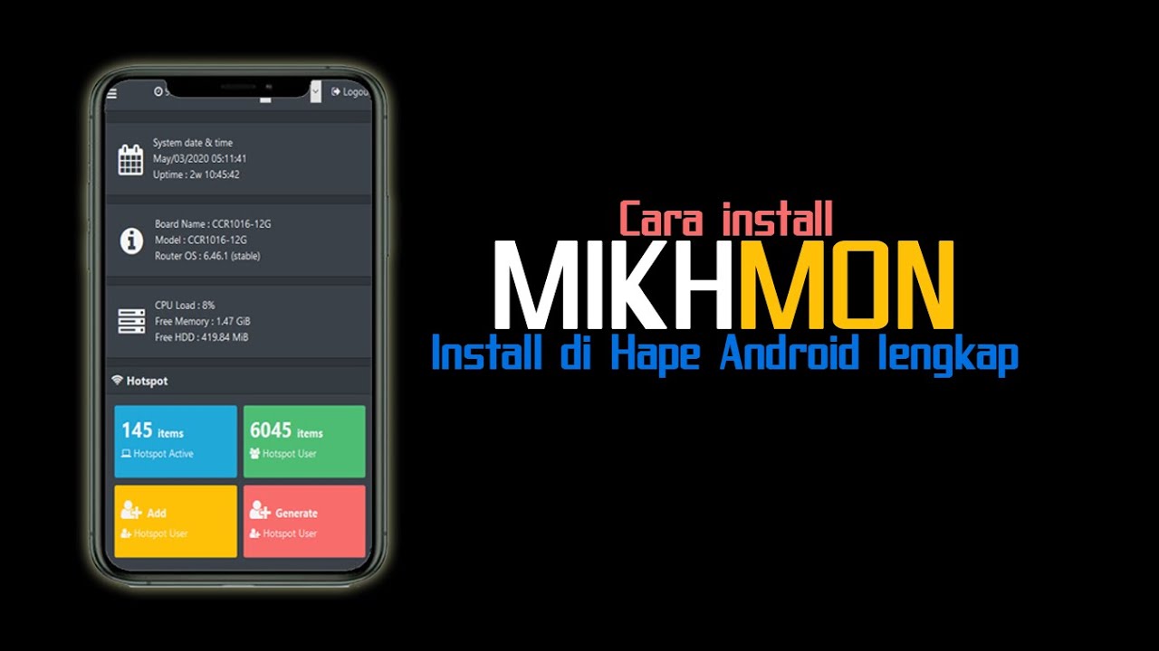 INSTALL MIKHMON DI ANDROID LENGKAP - YouTube