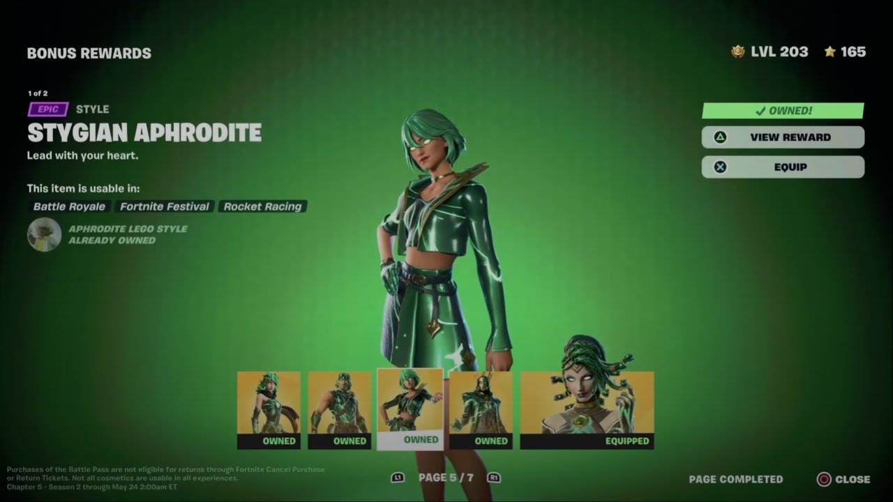 How to Unlock Stygian Aphrodite Skin Style in Fortnite | Battle Pass ...
