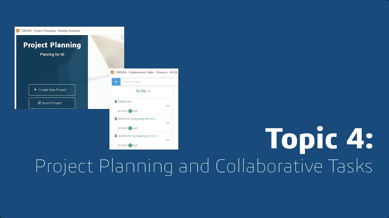 Getting Started Topic 4: Project Planning and Collaborative Tasks - YouTube