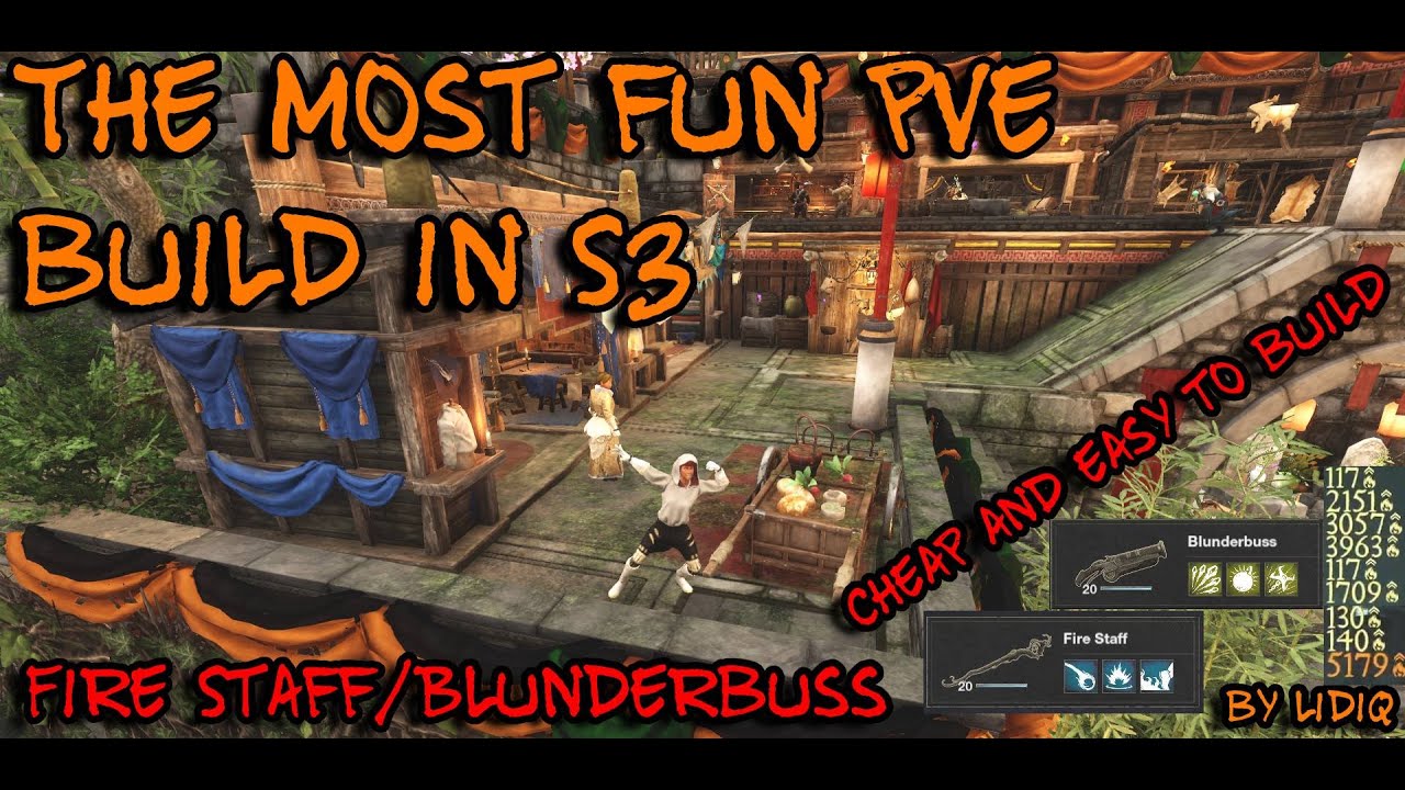 Undercover OP Build for PvE🔥Fire Staff/Blunderbuss🔥Most fun build out ...
