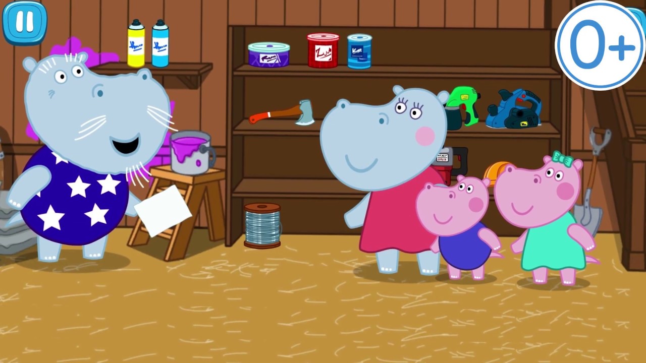 Hippo 🌼 Supermarket 🌼 Shopping Games for Kids 🌼 Slide show 30 16х9 ...