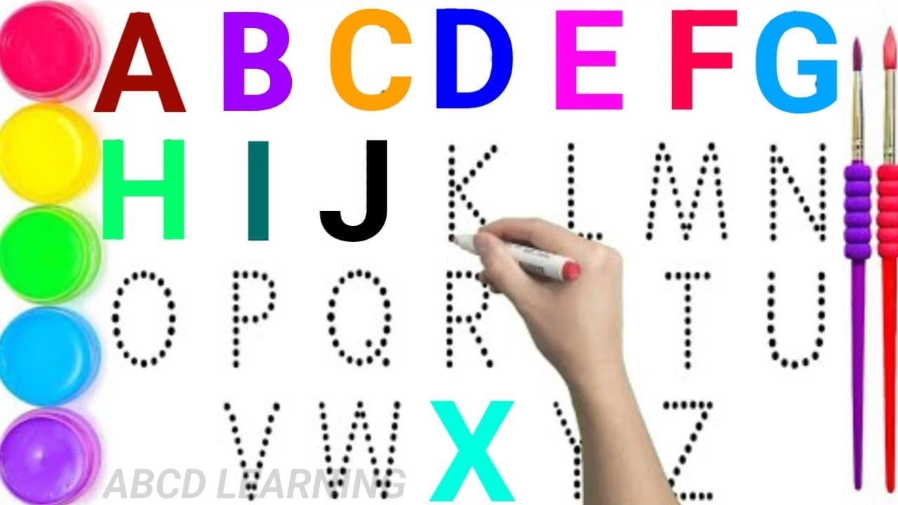 Alphabet, ABC song, ABCD, A to Z, kids rhymes, collection for writing ...
