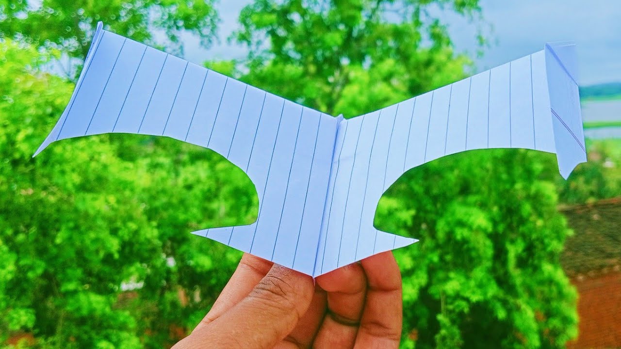 Notebook flying bird Airoplane, how To Make flying bird plane - YouTube