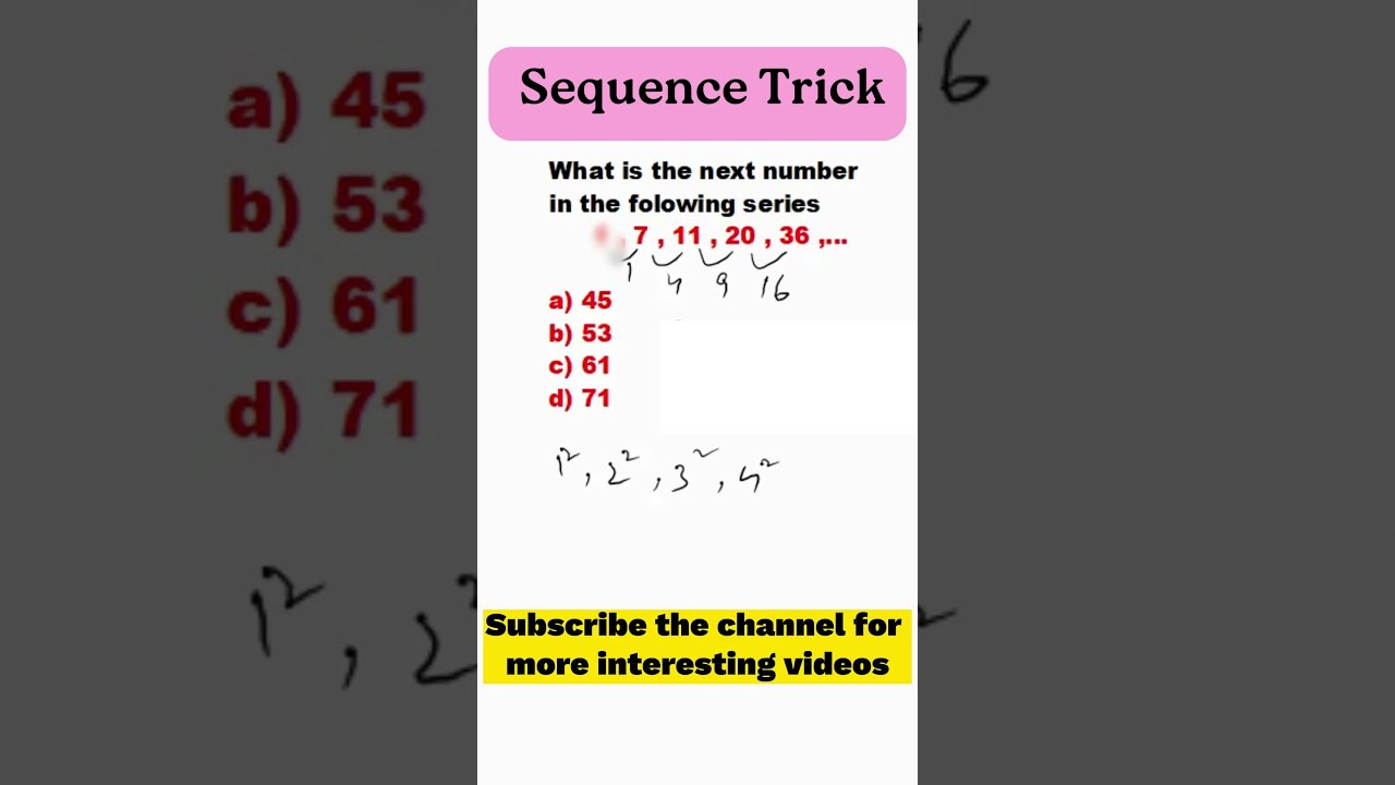 How To Find Next Number In A Sequence shorts maths ytshorts YouTube How To Find Next Number In A Sequence shorts maths ytshorts YouTube