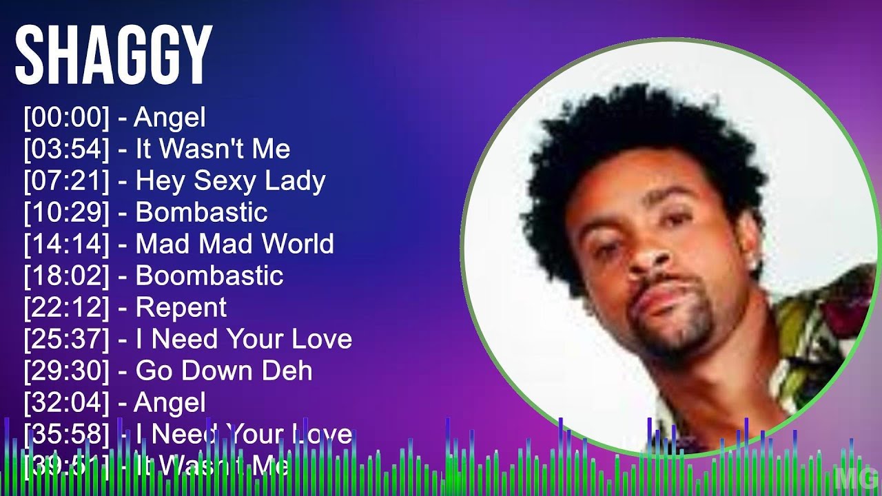 Shaggy 2024 MIX Playlist - Angel, It Wasn't Me, Hey Sexy Lady ...