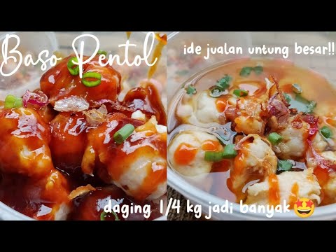 RESEP BASO PENTOL EKONOMIS, IDE JUALAN MENGUNTUNGKAN - YouTube