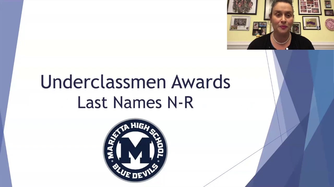 MHS Underclassmen Awards 2019-2020 Names N-R - YouTube