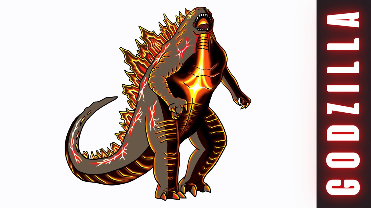 HOW TO DRAW NUCLEAR GODZILLA - YouTube