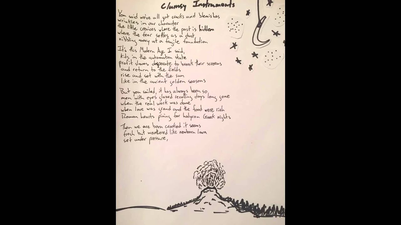 Clumsy Instruments (poem by Ryan Toll) - YouTube