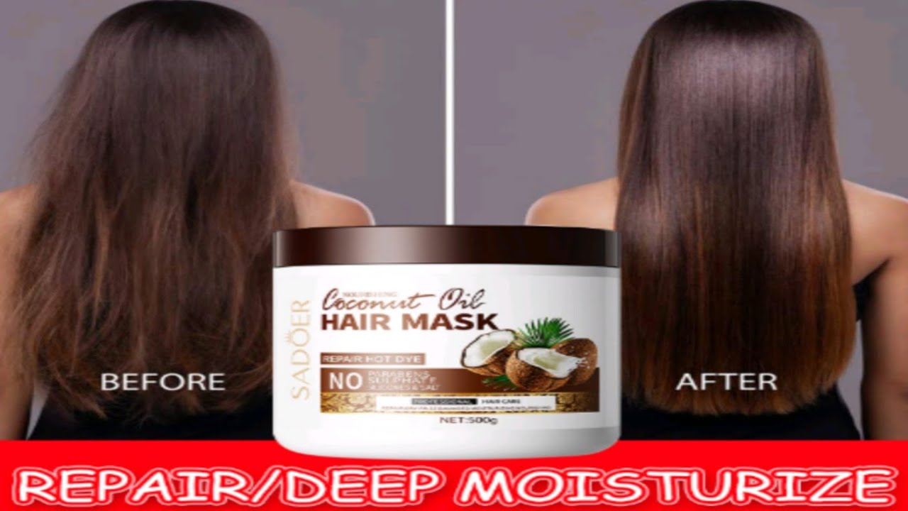SADOER COCONUT OIL HAIR MASK REVIEW.#productreview #haircare ...