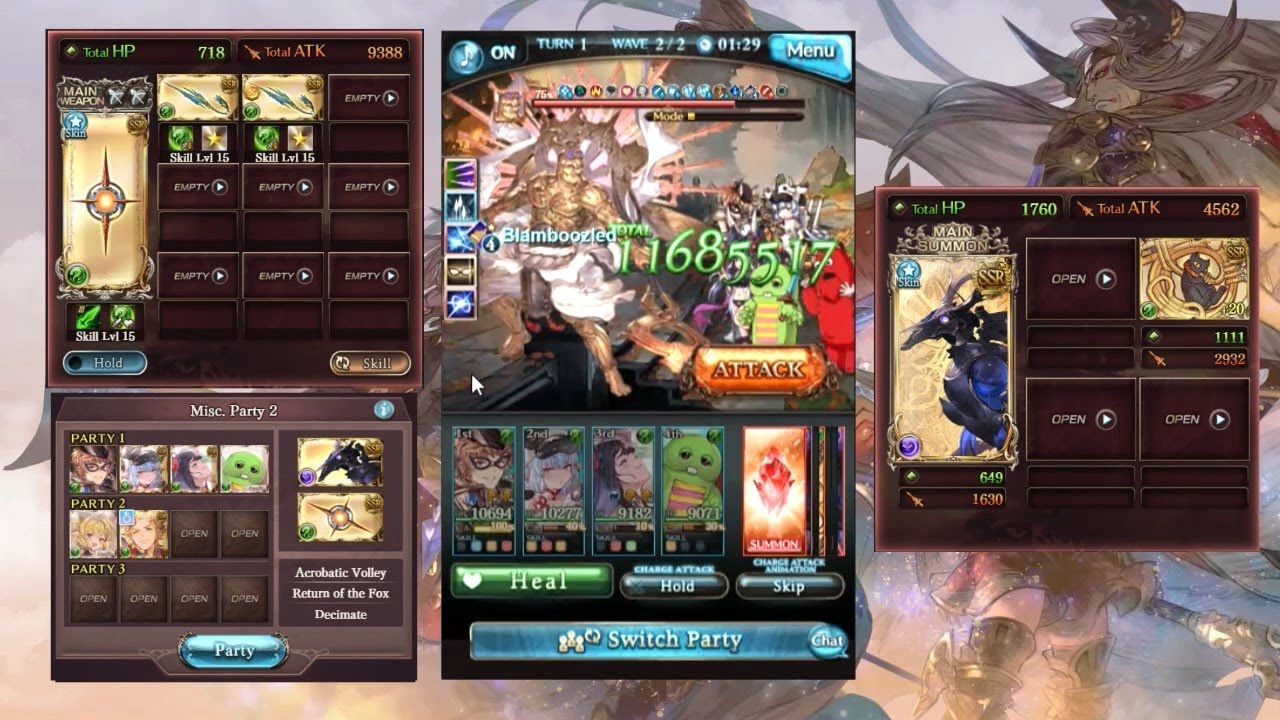 [GBF] Tower of Babyl 28-1 OTK with only 2 Ewiyar Beaks (Literally ...