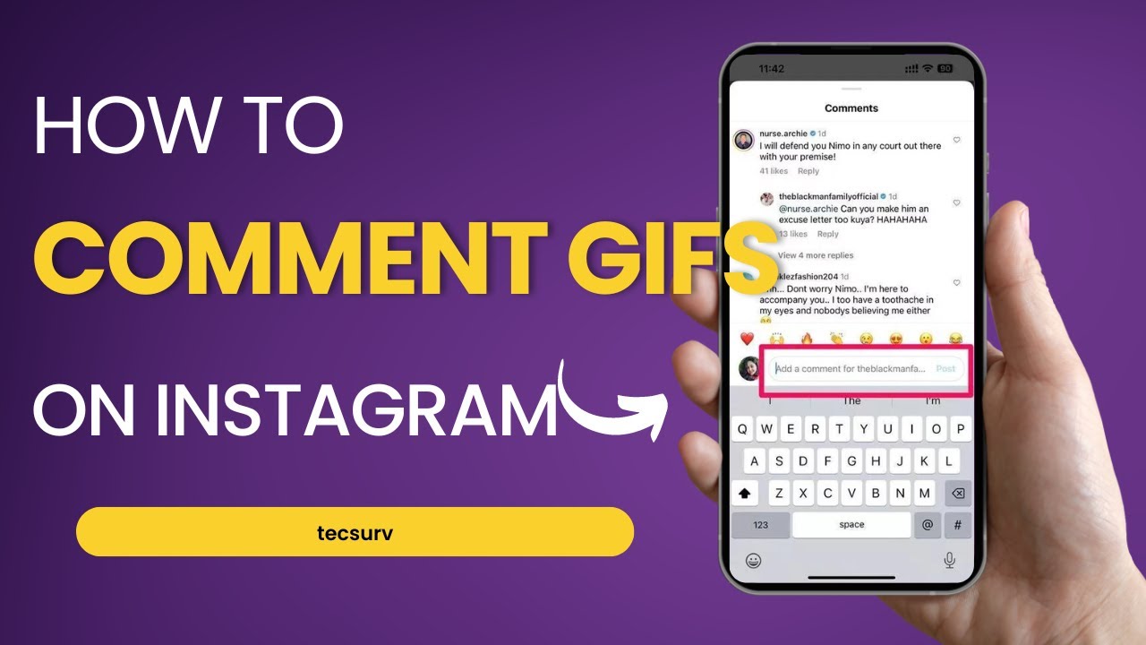 How to Comment GIFs on Instagram | Add GIF in Instagram Comment - YouTube