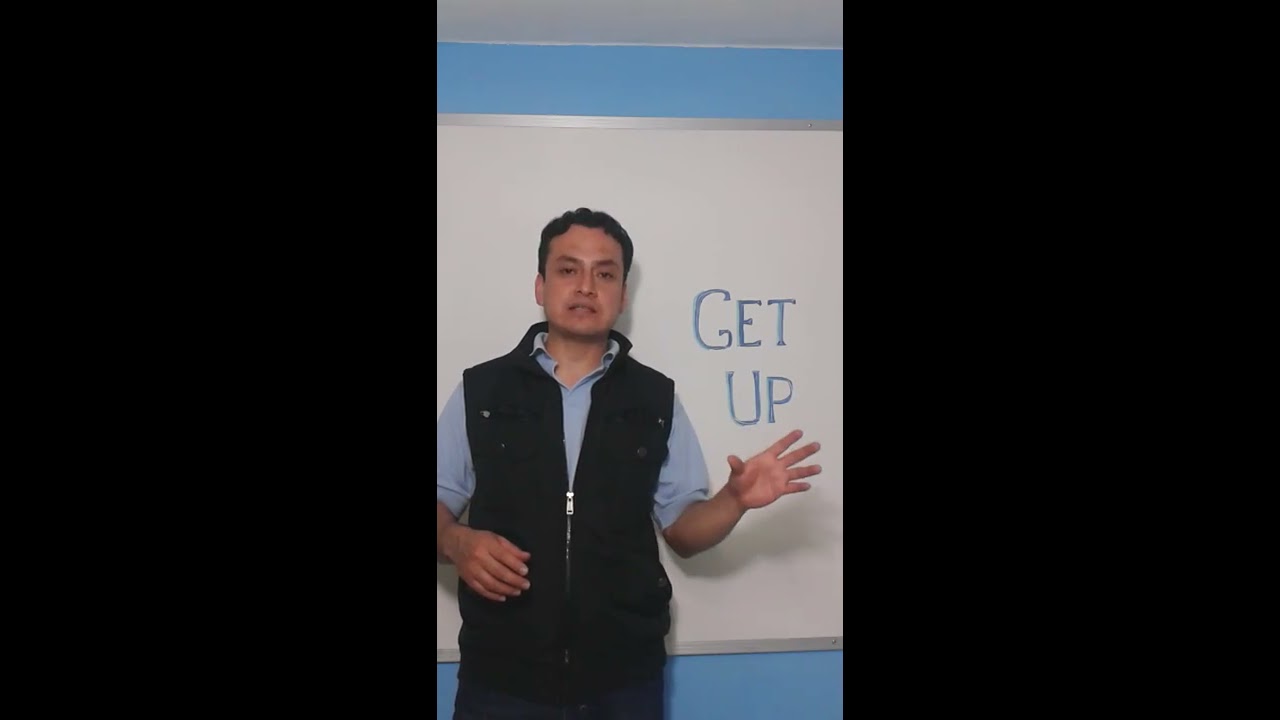 PHRASAL VERB GET UP EN ESPAÑOL. - YouTube