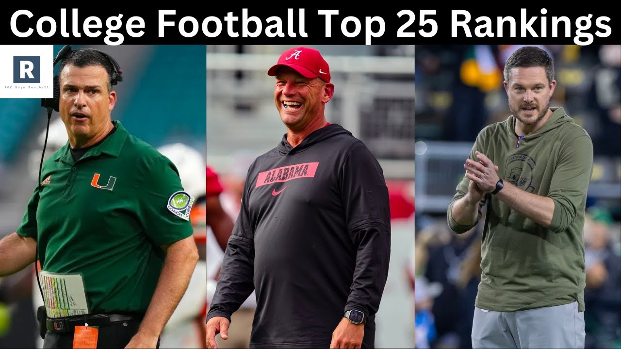 College Football Top 25 Rankings Week 6 - YouTube