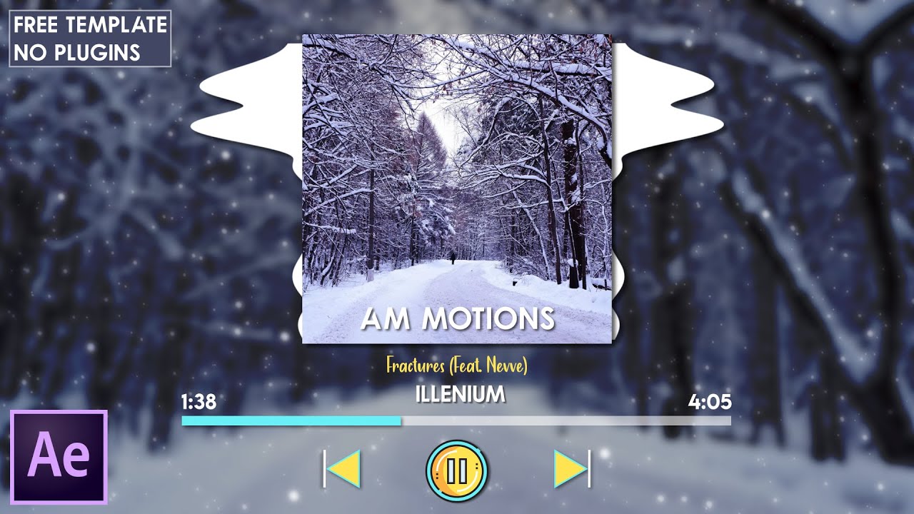 [Free Template] After Effects Template - New Clean Music Player ...