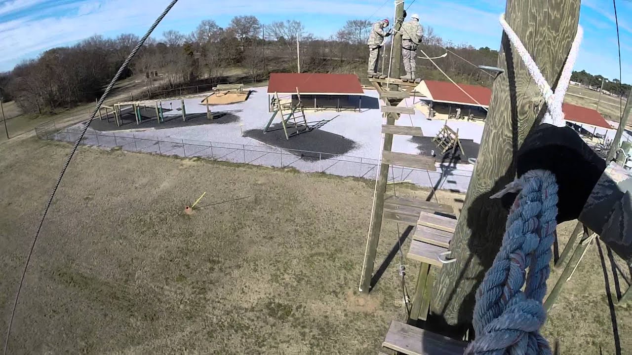 Air Force OTS Class 14-03 High Ropes Course RAW Part 2 of 3 - YouTube