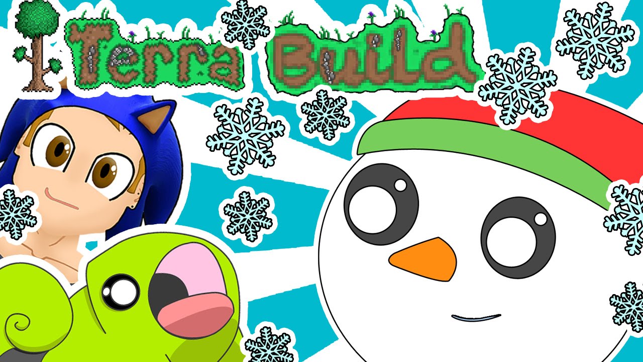 Snowman Winter Speed Build! (Terra Build, Building Ideas) - Terraria 1. ...