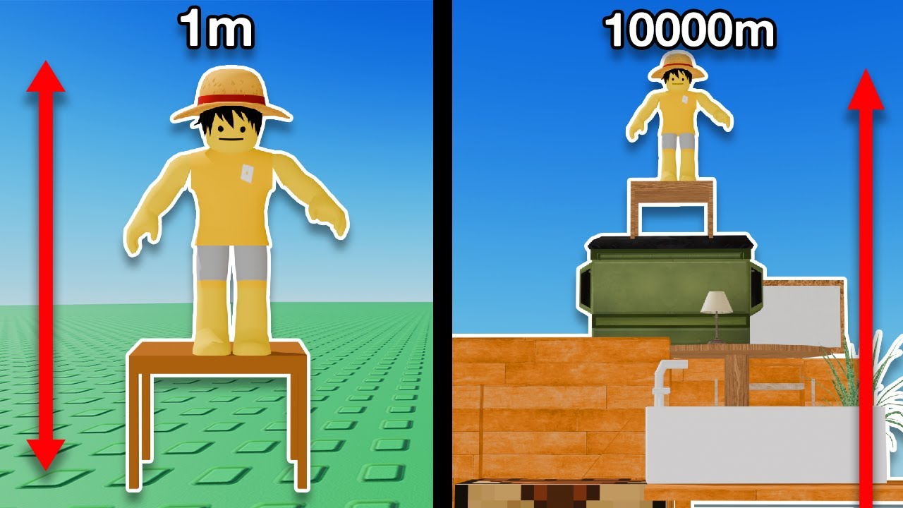 How High Can I Stack Random Items In Roblox? - YouTube