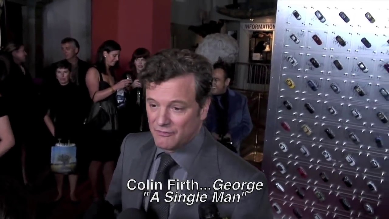 Colin Firth , A Single Man Premiere , RealTVfilms - YouTube