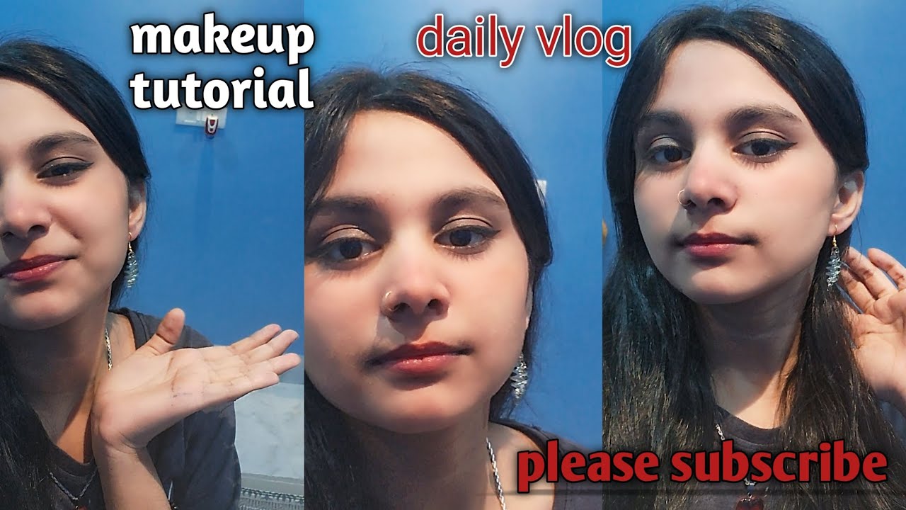 make up tutorial with me guys #makeup #dailyvlog #myfirstvlog - YouTube