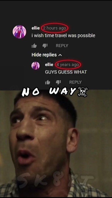 Time travel is crazy ☠️ #memes #funny - YouTube