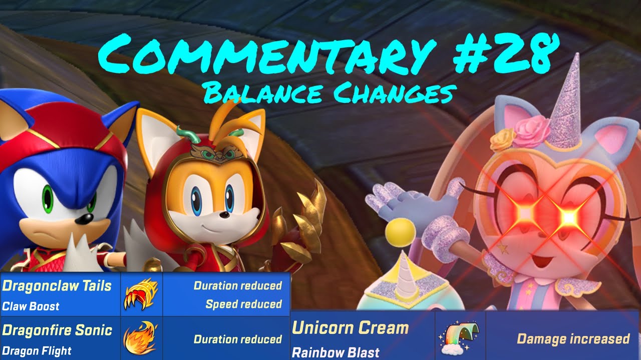 Sonic Forces Speed Battle: Commentary #28: Balance Changes - YouTube