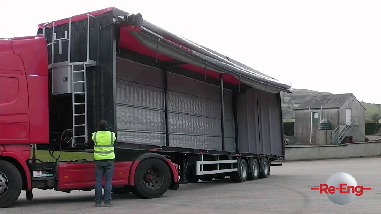 VLC Vertical Lift Curtain Trailer - YouTube