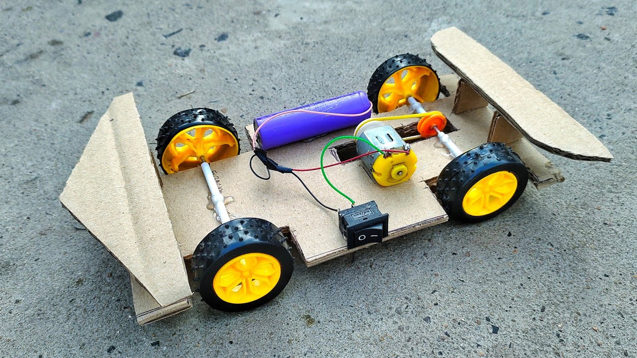 How to make cardboard car - Pulley system car | Diy Toy - YouTube