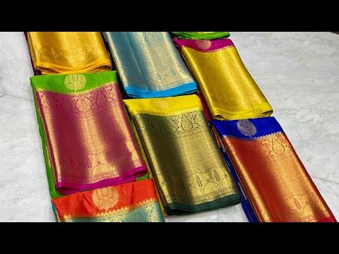 Super Soft Fancy sarees|Semi Georgette semi katan dyebal sarees - YouTube